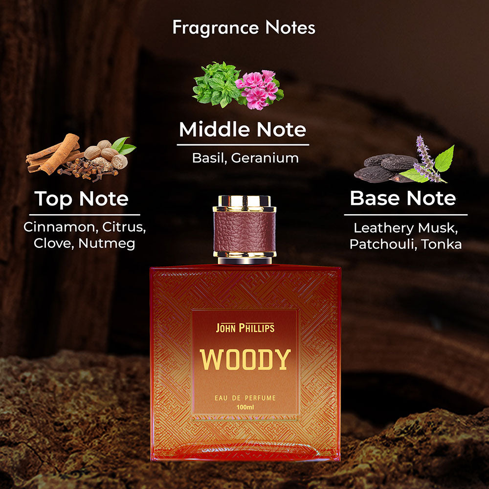 WOODY | Spicy & Strong Perfume for Him - 100ml – John Phillips Perfumes